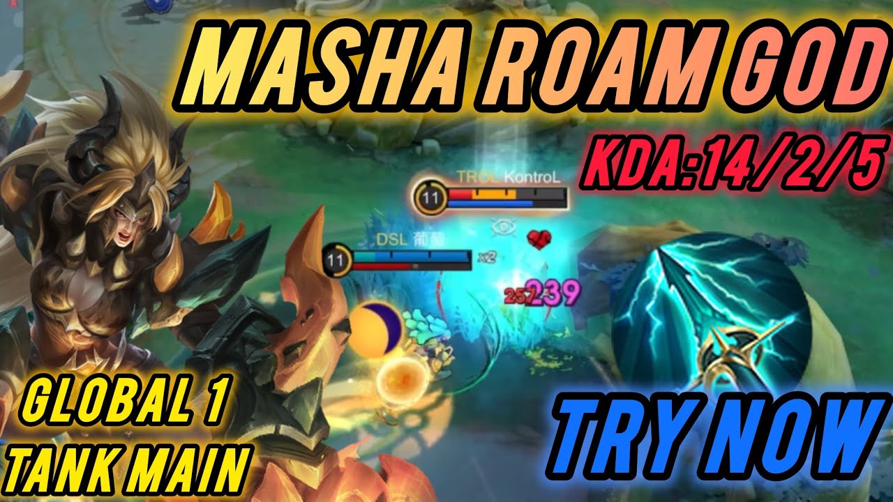 MASHA ROAM GOD | GLOBAL 1 TANK MAIN | OPNOOB - YouTube