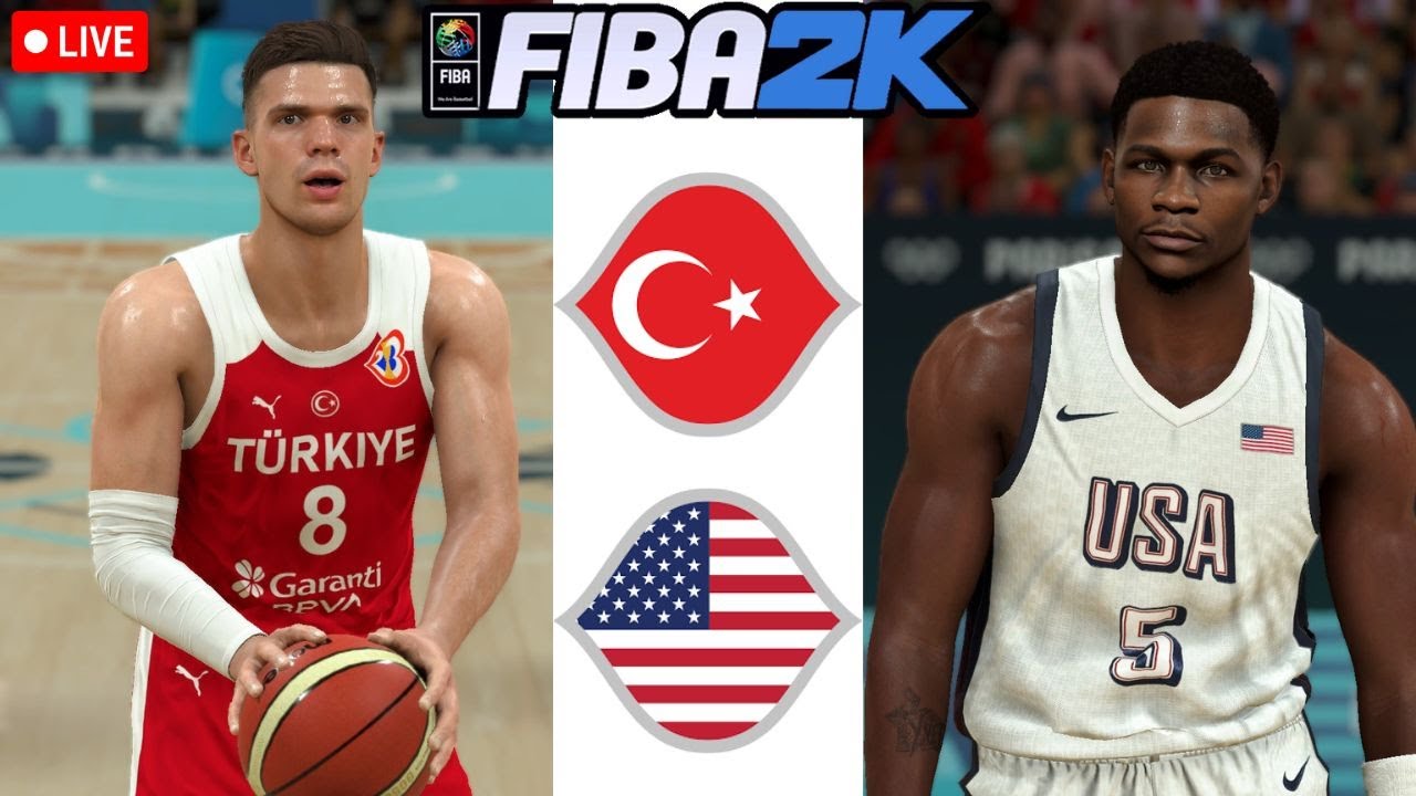 FIBA 2024 | Turkey vs USA | NBA 2K24 (PC) Gameplay - YouTube