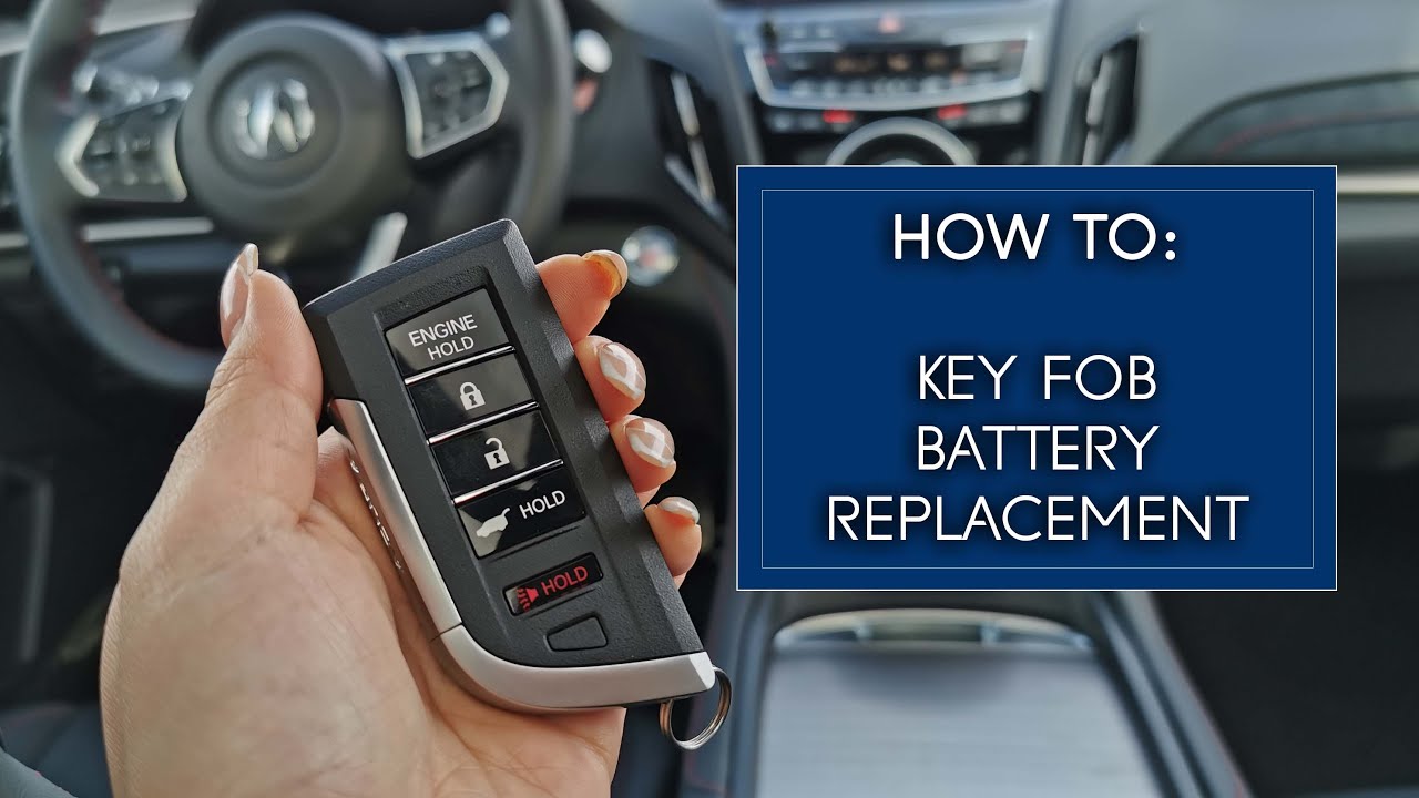Change Battery Acura Key Fob