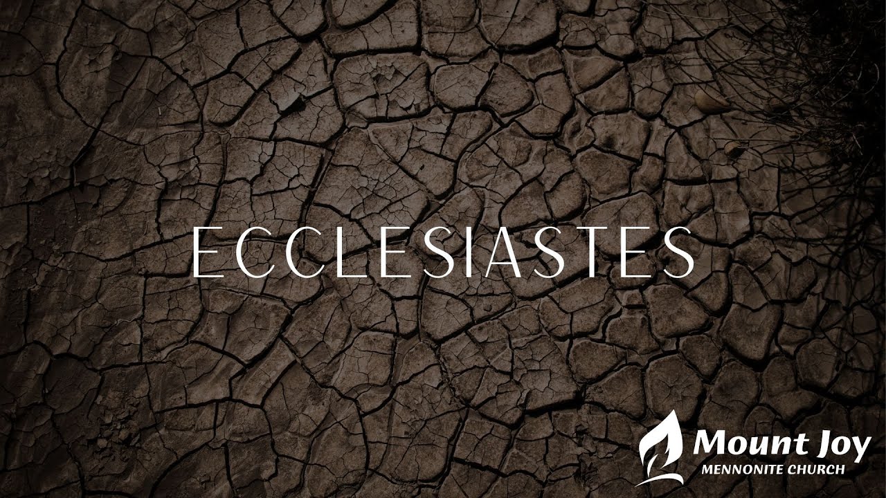 Everything is Meaningless -- Ecclesiastes week 1, with Karl Landis ...