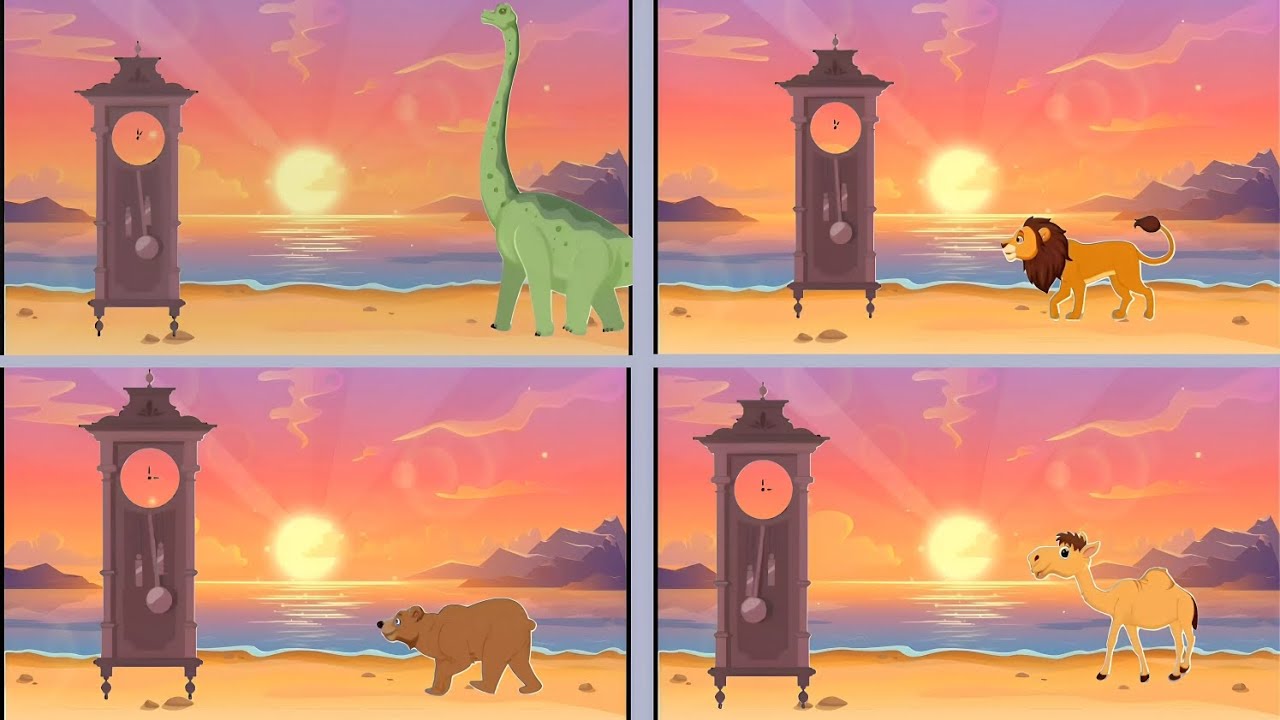 || 24M SUBSCRIBER || HICKORY DICKORY DOCK || ANY KINDS OF ANIMALS IN ...