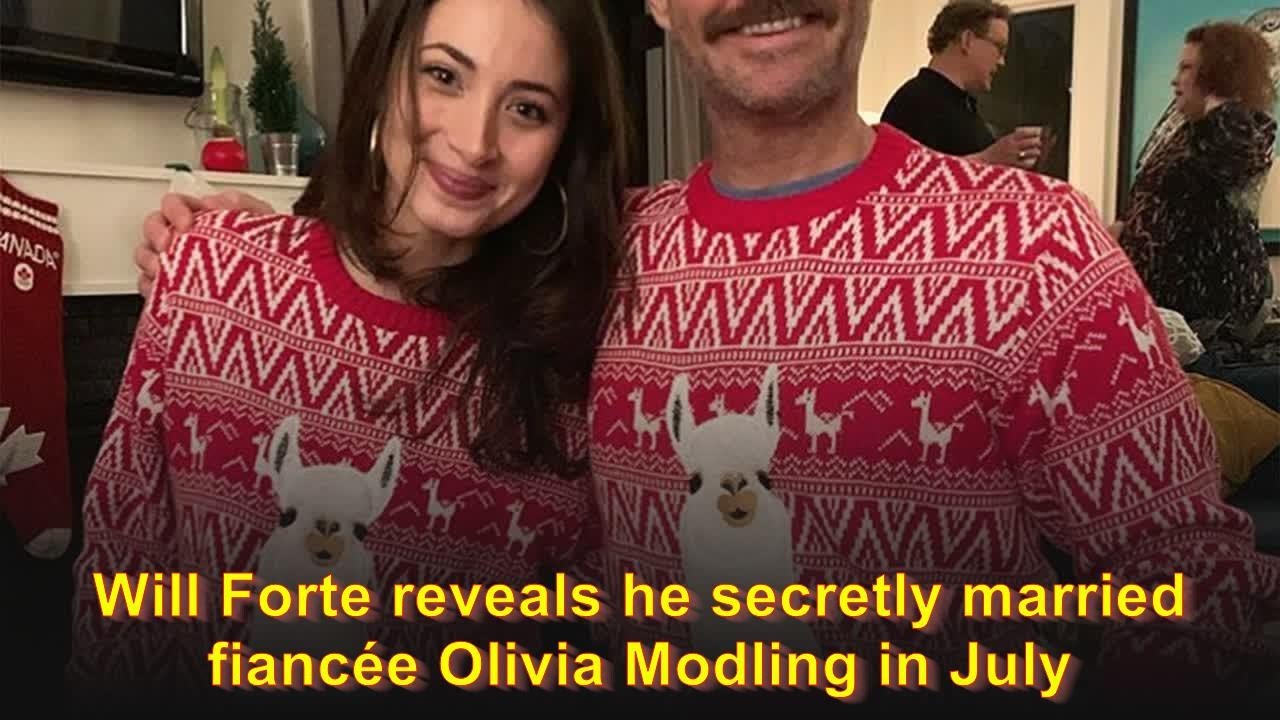 Will Forte reveals he secretly married fiancée Olivia Modling in July ...