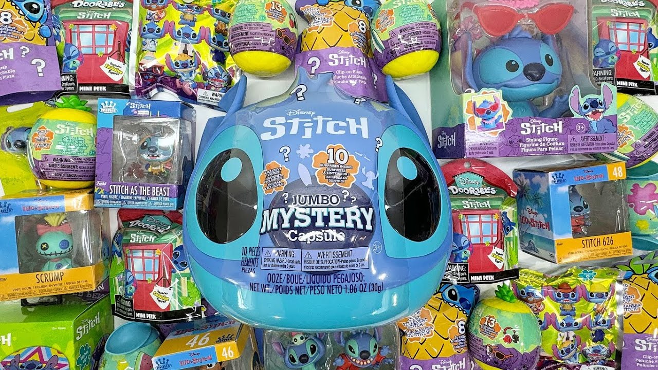 ASMR 40+ Minutes LILO & STITCH Oddly Satisfying Unboxing Toy Surprises ...