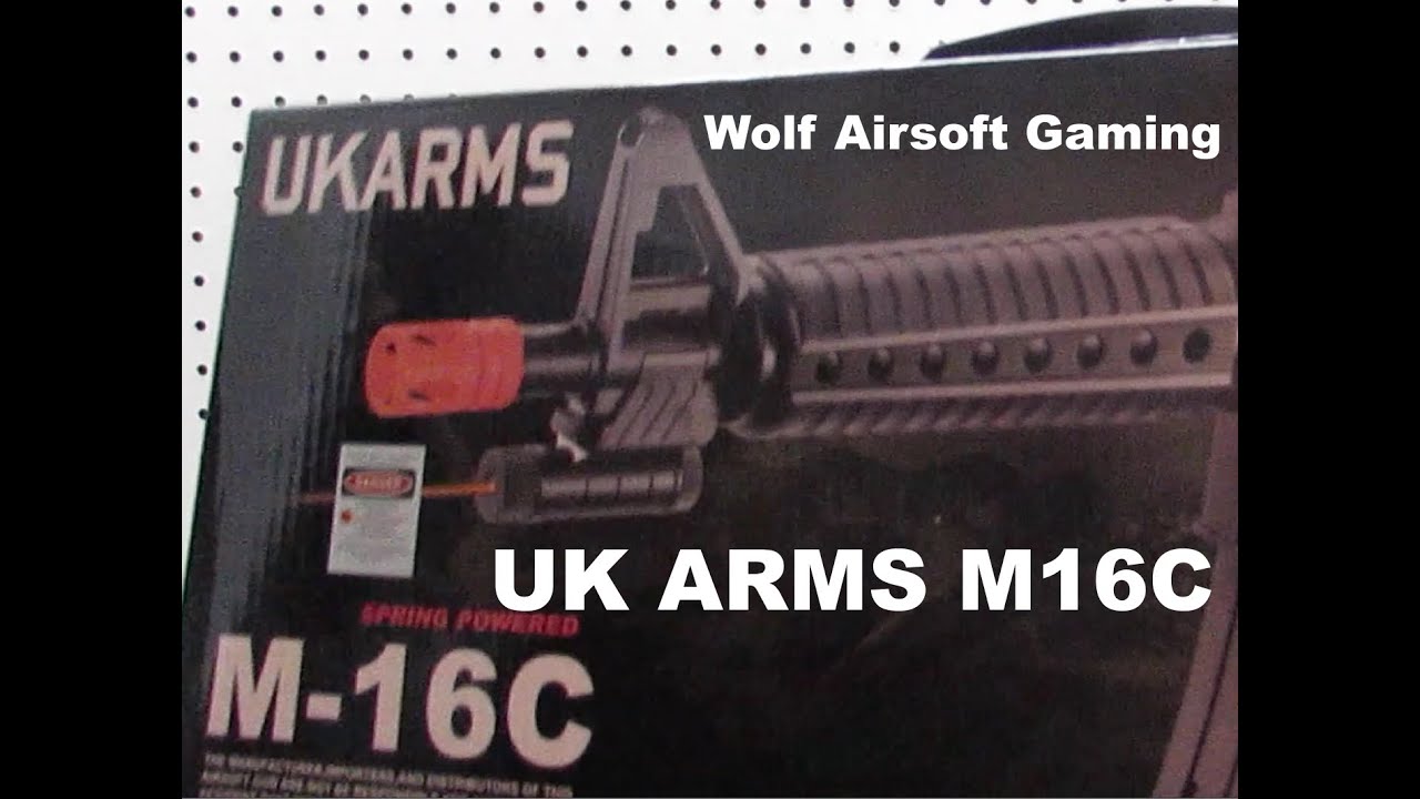 M16C UK Arms Airsoft Unboxing and Review - YouTube