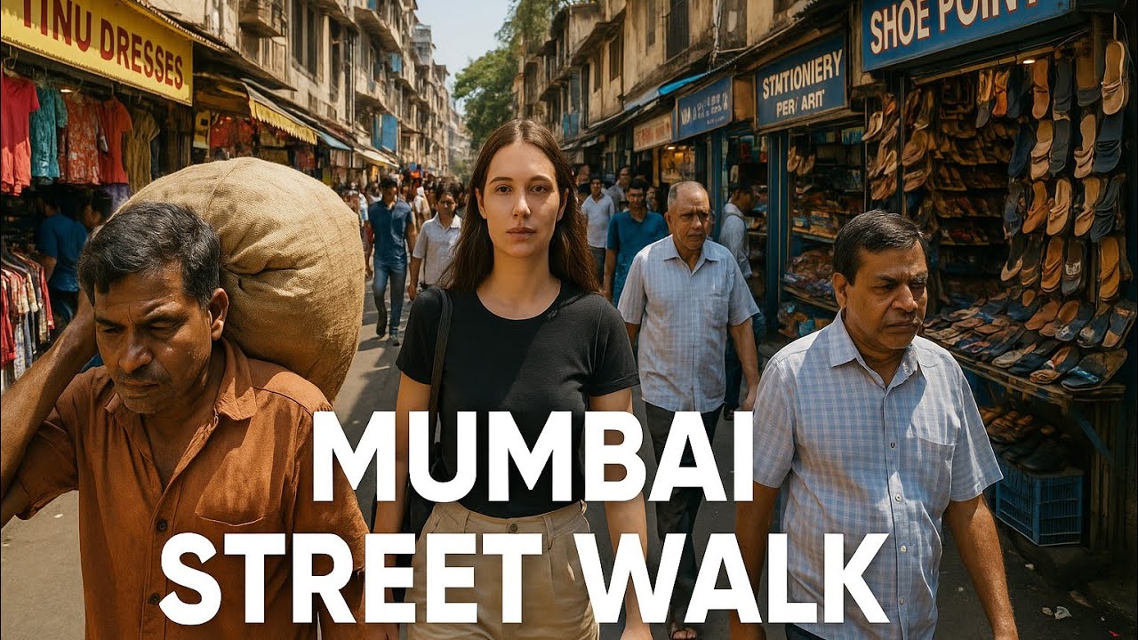 Mumbai street walk 4k | Real street area in india🇮🇳 - YouTube