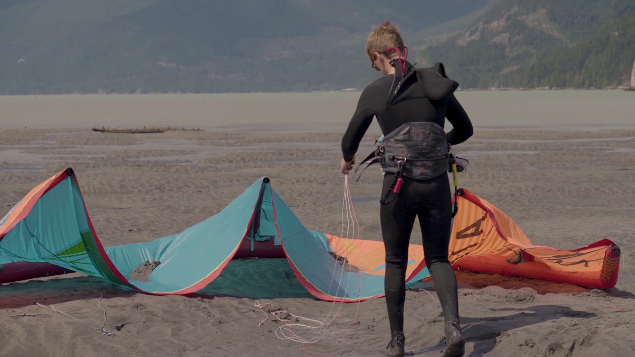 HOW TO SELF LAUNCH YOUR KITE WITH ANCHOR POINTS - YouTube