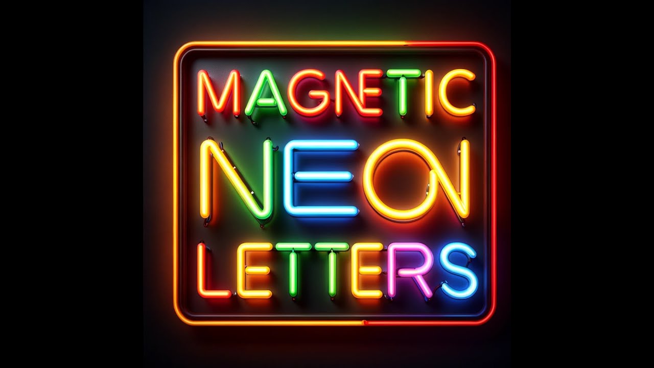 Magnetic Neon Letters - Magnetic Neon Sign - YouTube