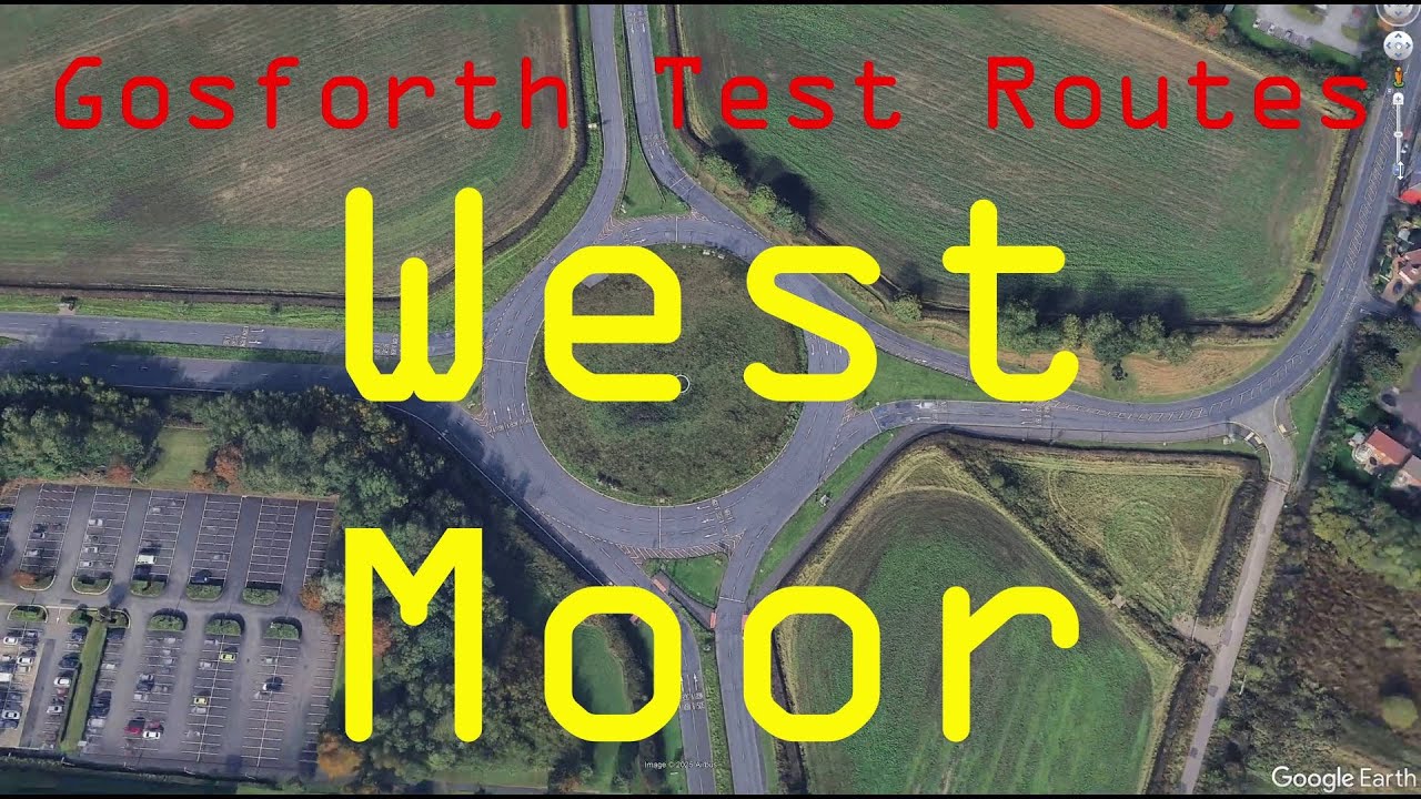 Gosforth Test Routes: West Moor Roundabout. - YouTube
