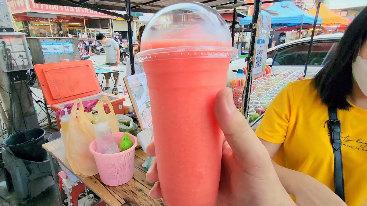Street Drink Watermelon Smoothie. #streetfood #localfood #foodie - YouTube