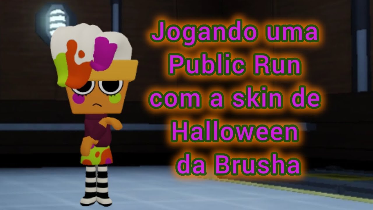 Public Run com a skin de Halloween da Brusha (Dandy's World) 👍 - YouTube
