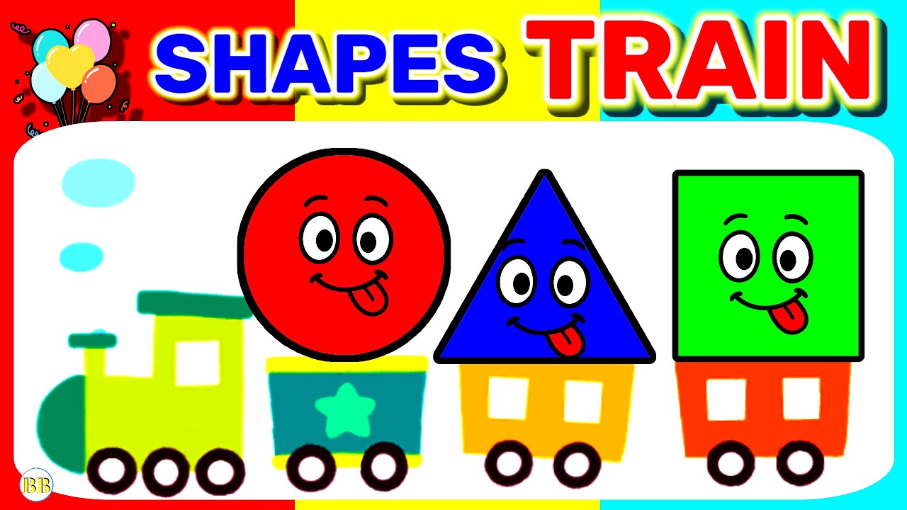Shapes Train Adventure | Learn All Shapes for Kids | Fun Geometry ...