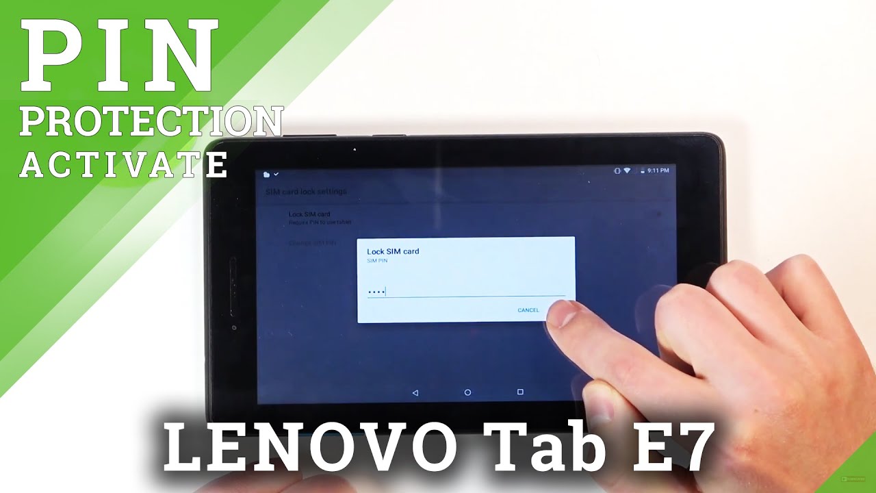 Set Up PIN Code for SIM Card – LENOVO Tab E7 and SIM Lock Option - YouTube