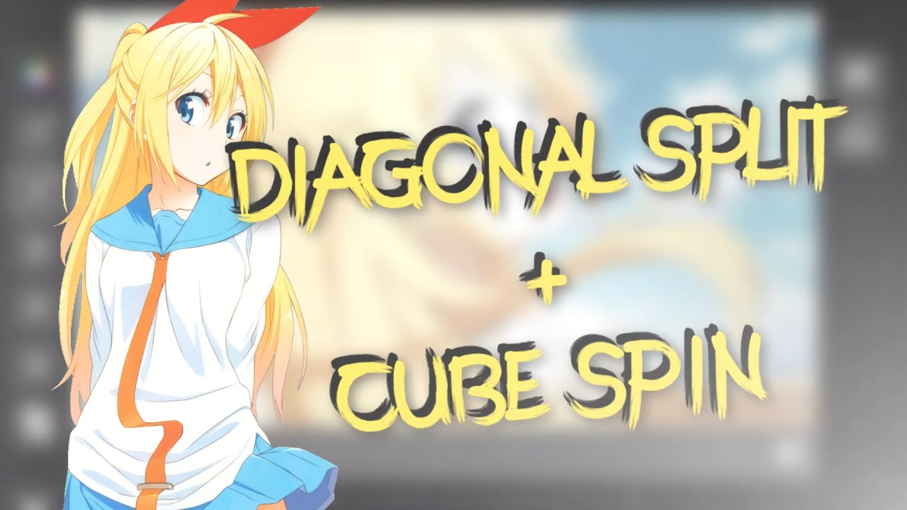 Diagonal Split + Cube Spin || videostar tutorial - YouTube