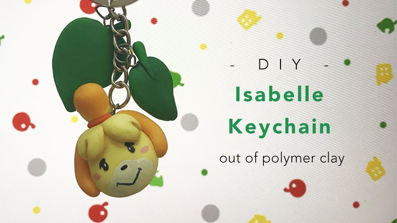 DIY Isabelle Keychain with Polymer Clay - YouTube