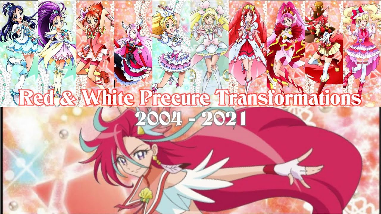 Red x White Precure Transformations (2004 - 2021) - YouTube
