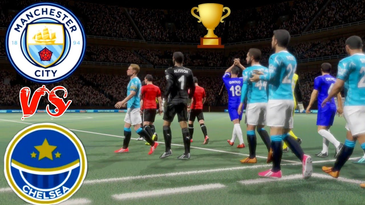 Manchester City vs Chelsea Final Match Gameplay on DLS21 - YouTube