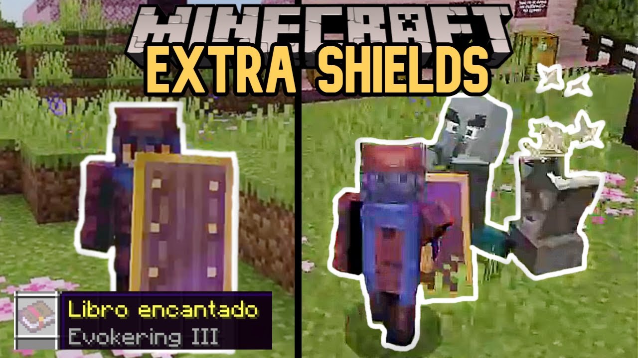 EXTRA SHIELDS MOD 🛡️ - Los nuevos escudos ya llegaron a minecraft! - Minecraft 1.21.1 mod - YouTube