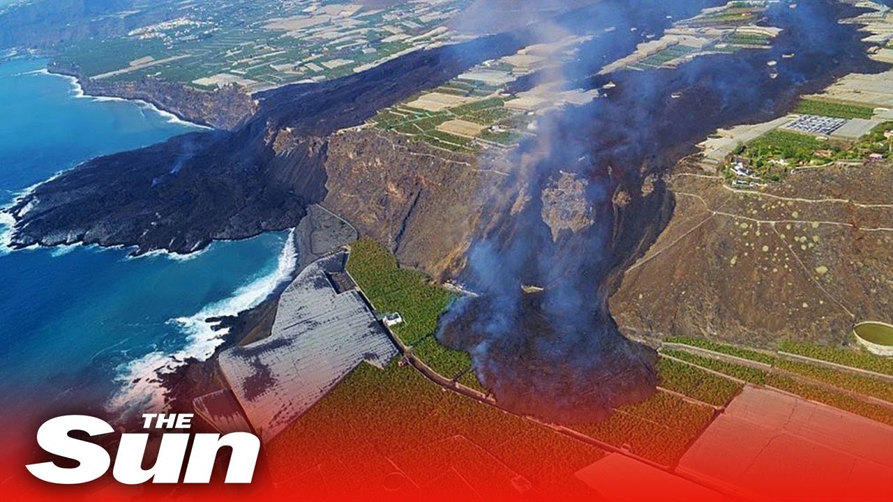 New beaches form along La Palma's lava delta - YouTube