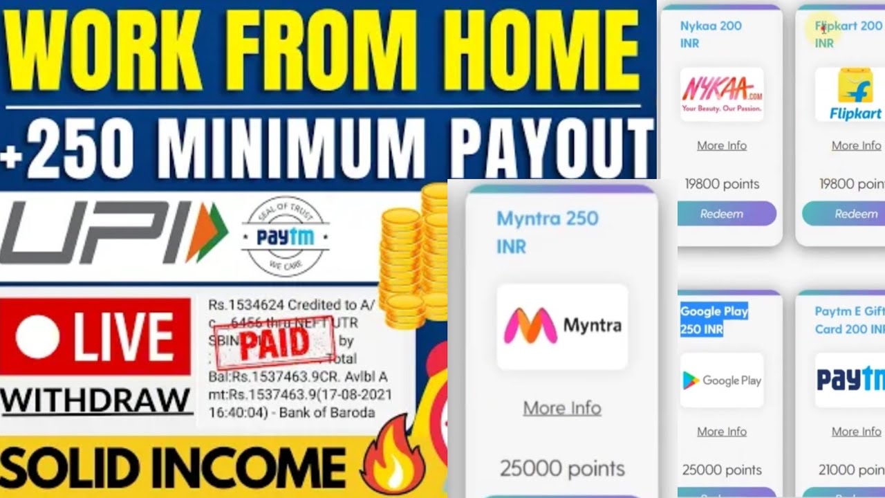 Task & Earn Instantly Live Payment Proof | Make Money Online Easy Idea ...