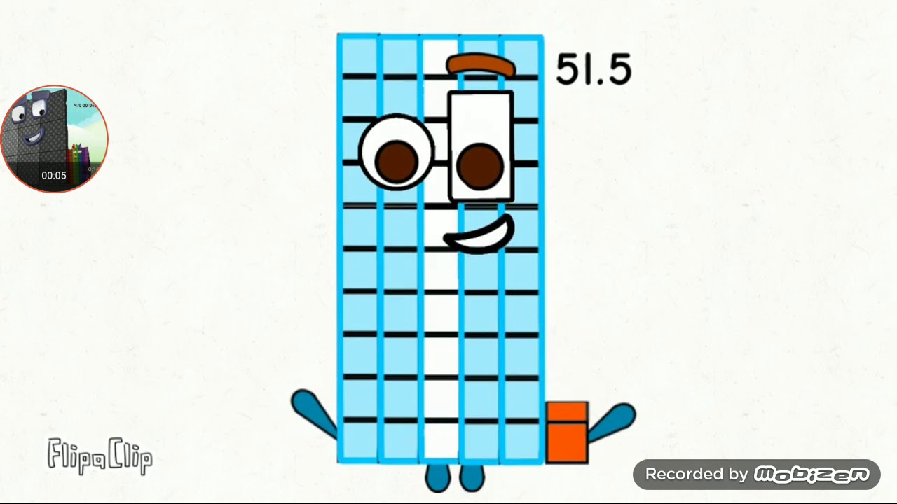 numberblocks band halves 1.5 to 100.5 (3/5) - YouTube