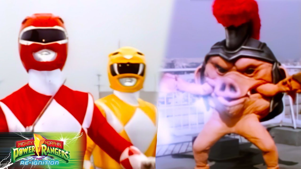 A Pig Surprise 🐽💥 | E42 | Full Episodes | Mighty Morphin Power Rangers ...