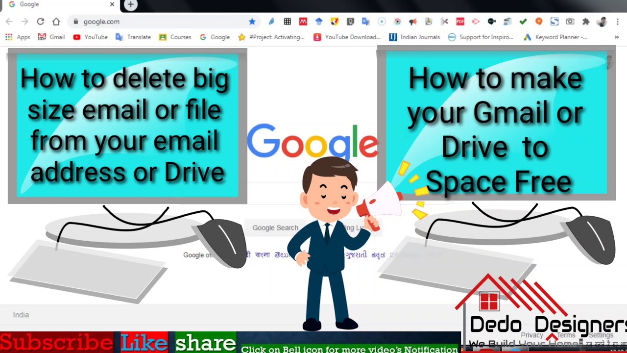 How to make your Gmail & Google Drive Space Free. Solution of full ...