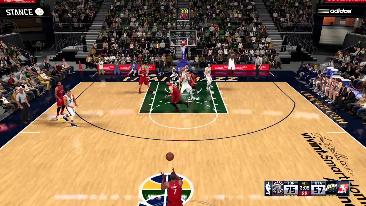 NBA 2K16 Kyle Lowry Mid Court Shot - YouTube