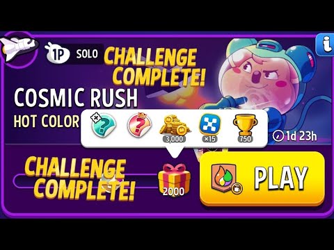 Hot Color Blow Em Up Solo Challenge Cosmic Rush | Match Masters PVP ...