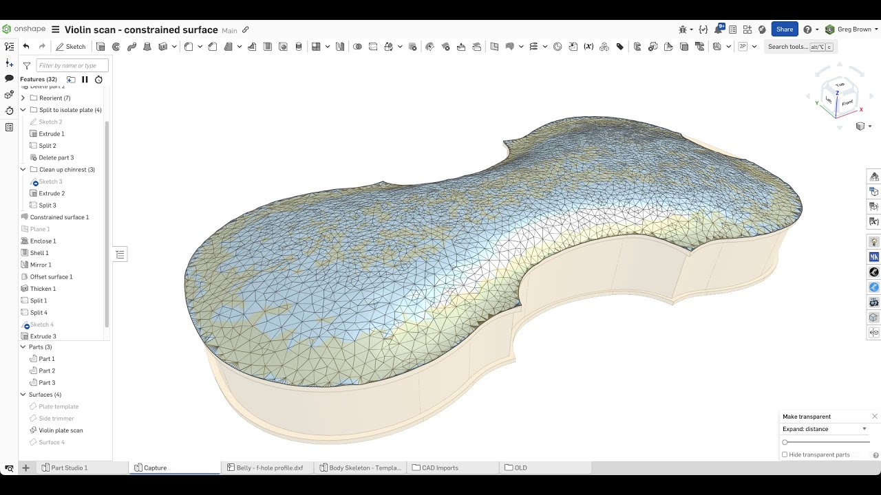 Onshape introduces a new scan-to-CAD workflow (Constrained surface) in ...