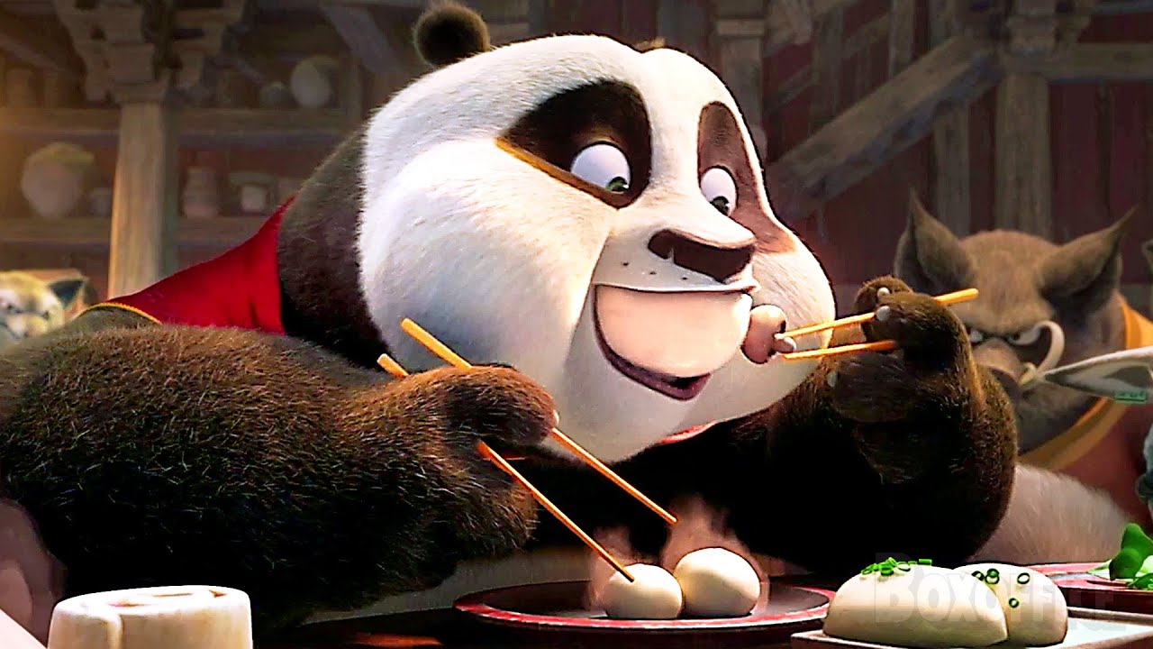 They attack Po while he's eating 😂 | Kung Fu Panda 4 | CLIP - YouTube