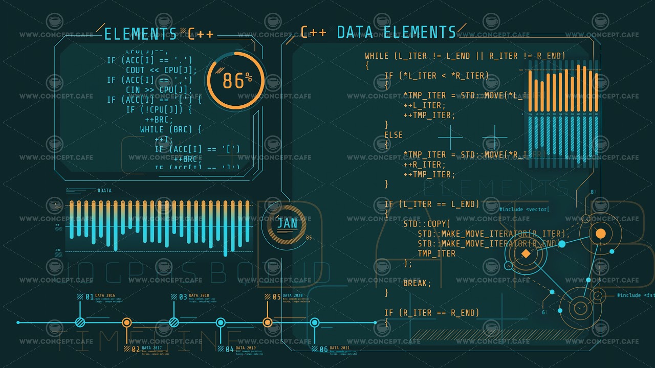 Coding and infographics in the HUD interface. - YouTube