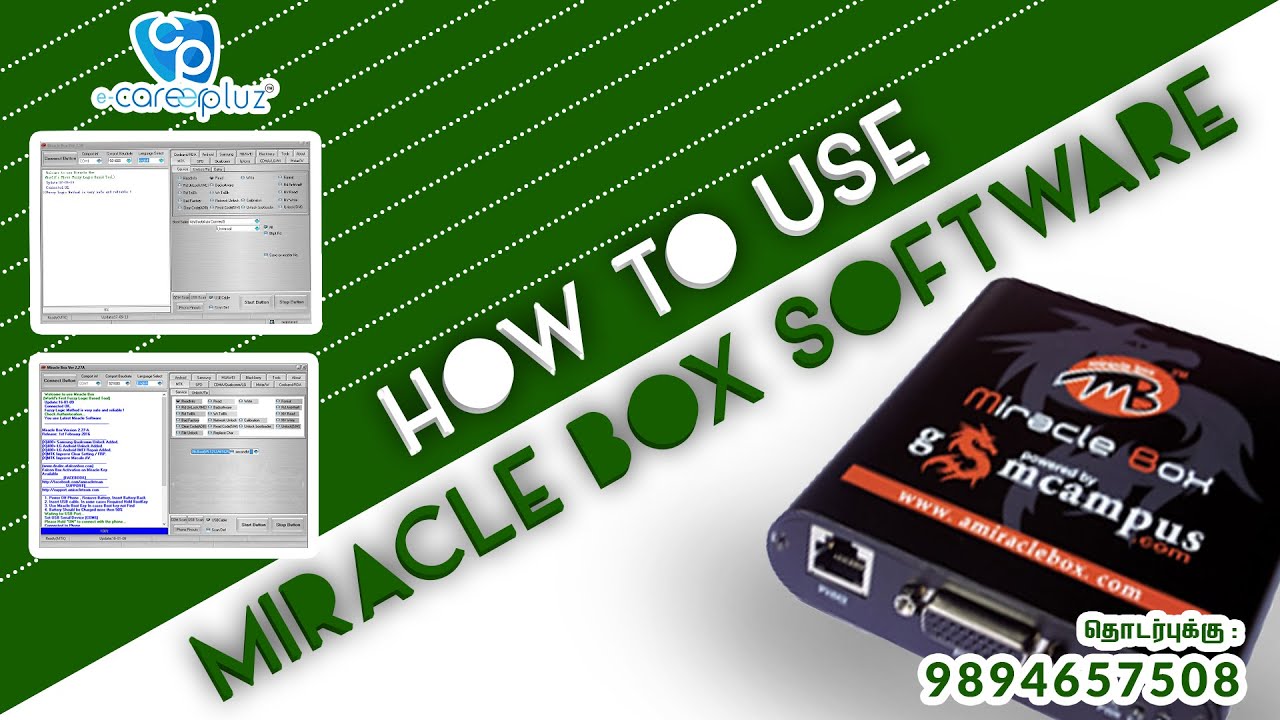 HOW TO USE MIRACLE BOX SOFTWARE | Mobile Phone Training Institute ...
