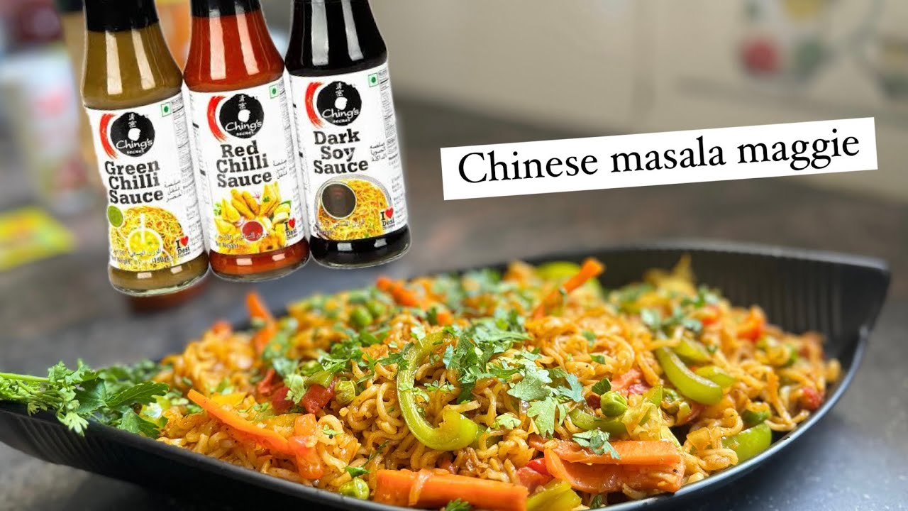 Chinese style masala maggie recipe | instant recipe| dimple’s kitchen ...