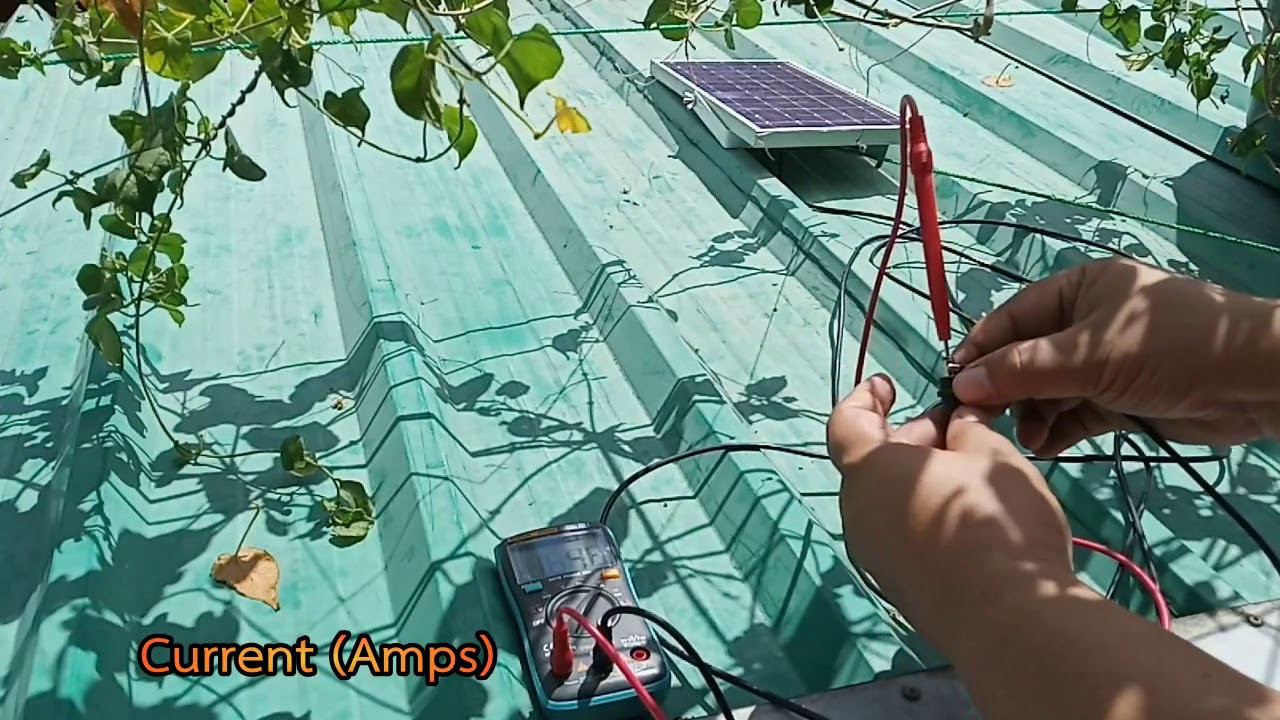 How to check Voltage and Current of Solar Panel and How Angle of the ...