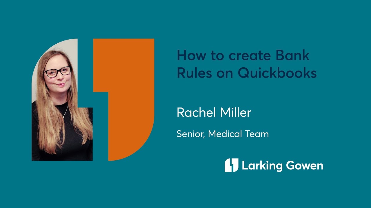 How to create Bank Rules in QuickBooks - YouTube