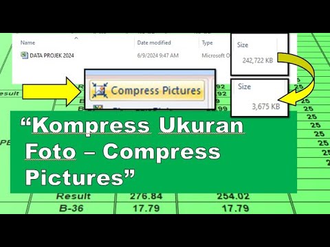 Cara Kompres Foto di Excel Agar Ukuran Excel Jadi Kecil - YouTube