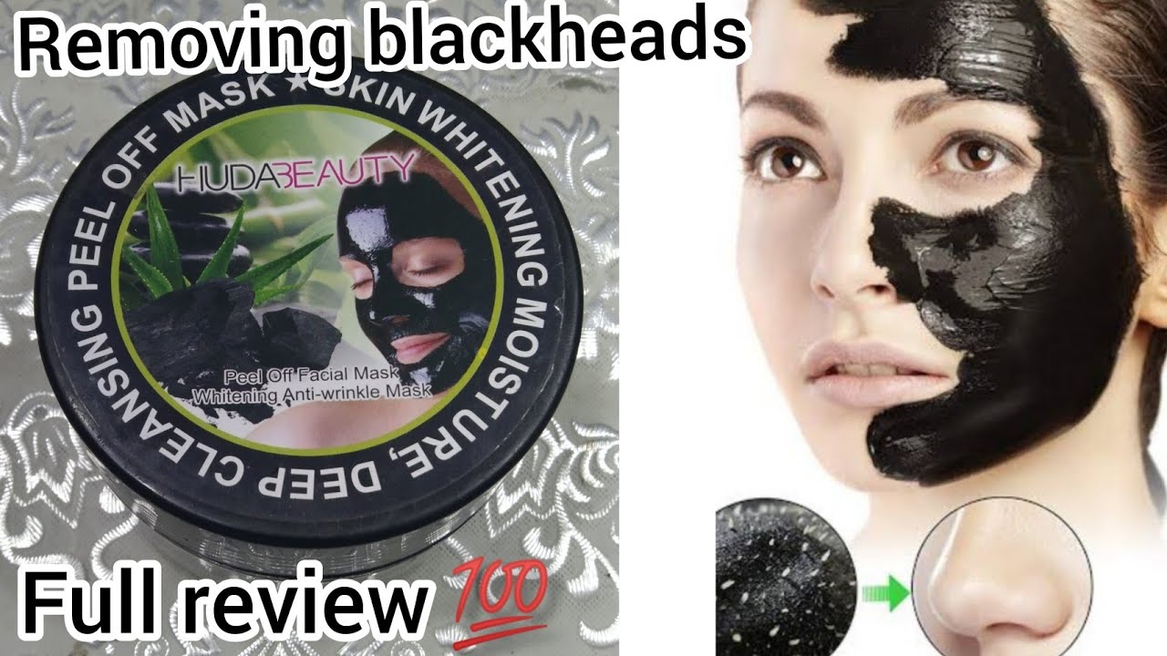 How to use Huda beauty black mask || peel_off blackheads moving ...