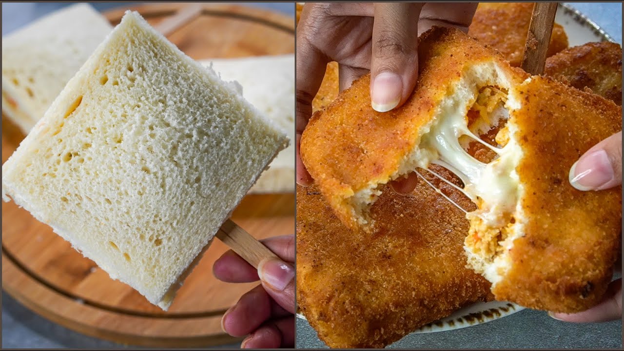 Bread Lollipop Recipe | Bread Chicken Lollipop | Lunchbox Recipe | T ...