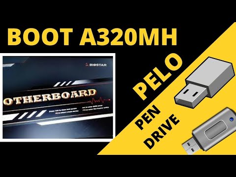 Boot na placa mãe A320MH AMD BIOSTAR boot pelo PEN DRIVE