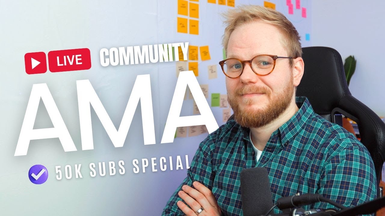 50k Subs Special Livestream: AMA on Design, UX, Strategy, Leadership ...