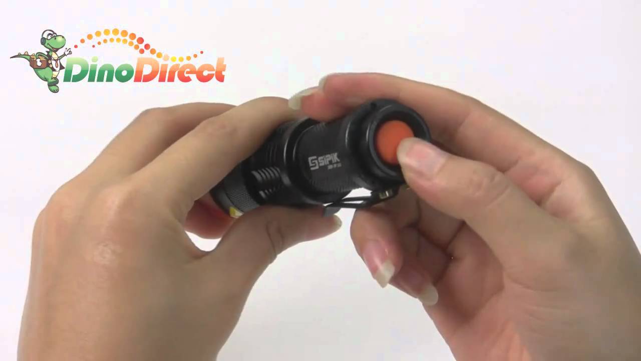 SIPIK SK68-3W Cree Q3 Adjust Focus LED Flashlight (1*AA Battery) from ...