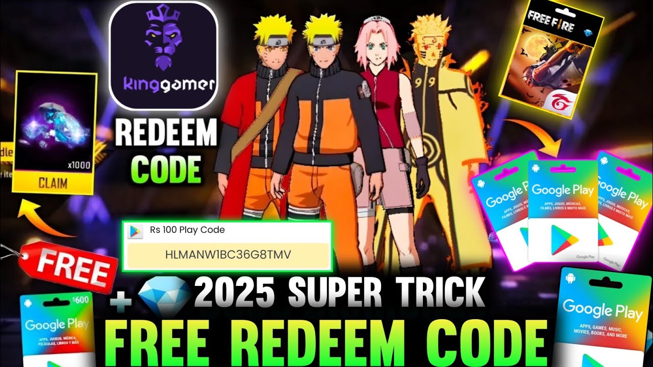 KingGamer App | Free Redeem Code | Free Redeem Code App | Free Google ...