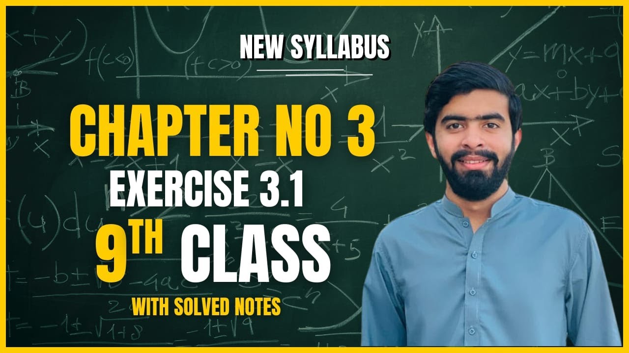 Class 9th Math New Book | Chapter 03 Exercise 3.1 | Q1-2 | Part 1 - YouTube