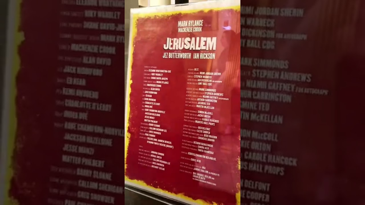 Jerusalem Play starring Mark Rylance #Shorts - YouTube