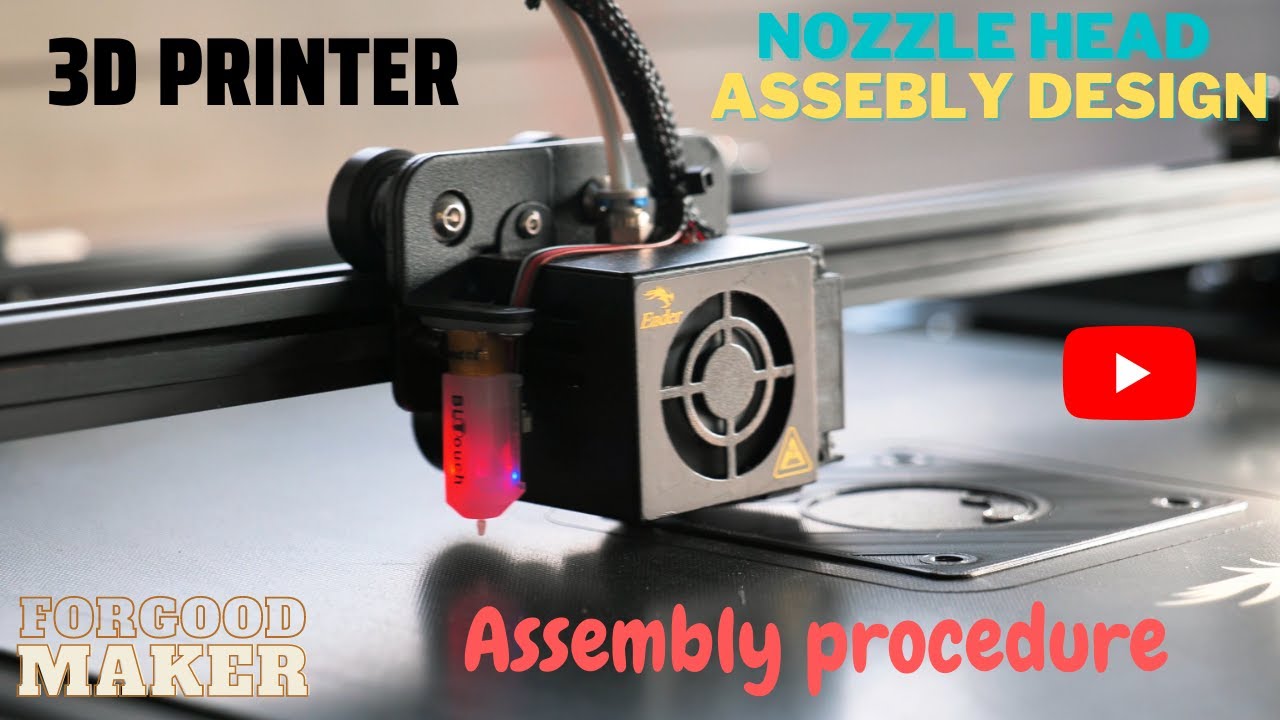 3D Printer Nozzle head assembly | design customized extruder nozzle ...