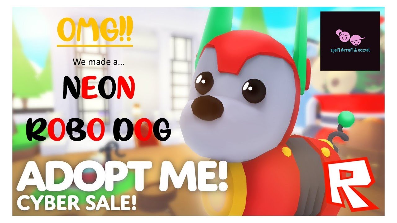 J & F Playz - ROBLOX - ADOPT ME - Making a NEON ROBO DOG!? OMG!! # ...
