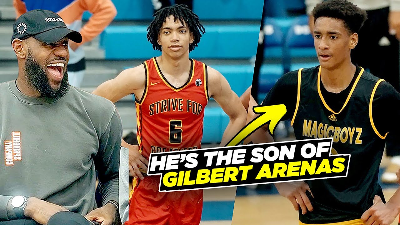 Alijah Arenas Makes Debut vs LeBron's AAU Team!! Compton Magic vs SFG ...