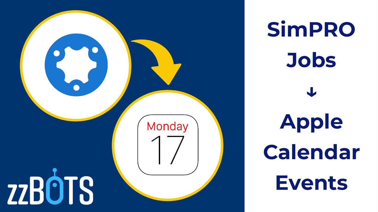 How to Sync simPRO Jobs over to Apple iCloud Calendar Events | zzBots ...