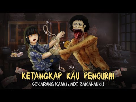 Hantu Tanpa rahang - Ibu Kikir Penggila Harta #HORORMISTERI | Kartun Hantu, Animasi Horror