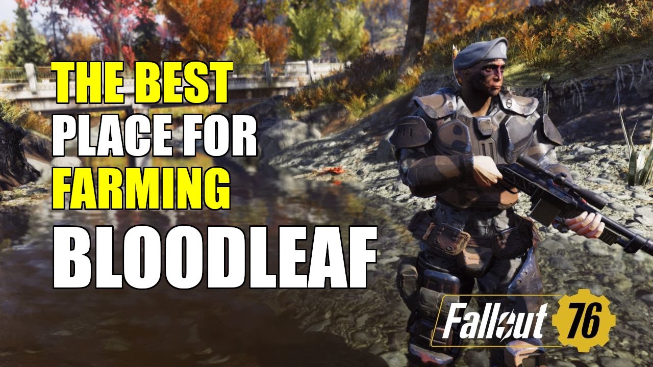 FALLOUT 76 - THE BEST PLACE TO FARM BLOODLEAF? - YouTube